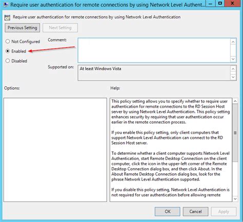 solved help with requiring network level authentication for rdp