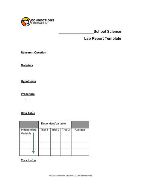 40 Lab Report Templates And Format Examples ᐅ Templatelab