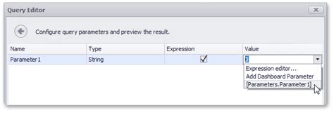pass parameter values in winforms designer business intelligence