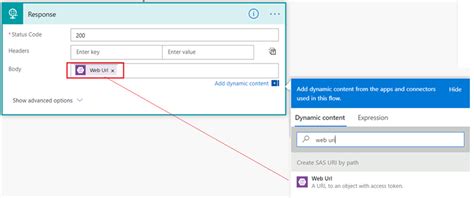 how to create sas uri to access file from azure blob