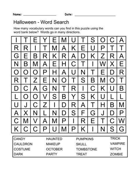 Word Puzzle Worksheets Activity Shelter