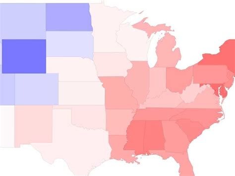 Map The States With More Men Than Women Business Insider