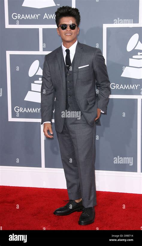 Bruno Mars 54th Annual Grammy Awards 2012 Arrivals Held At The