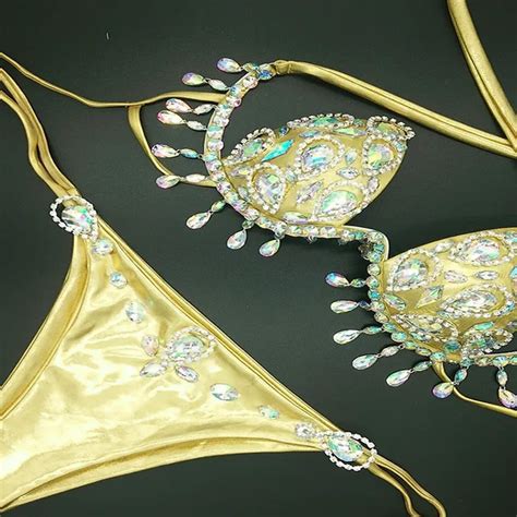2018 Venus Vacation Tassels Diamond Bikini Set Sexy Women Swimwear New