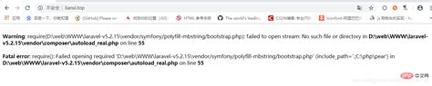 php laravel fatal error require failed opening required hot sex picture