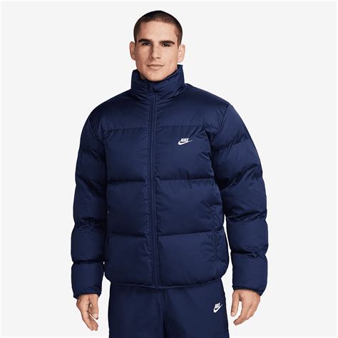 Nike Sportswear Club Puffer Jacket Midnight Navy White Tops Mens