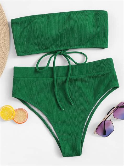 Lace Bikini Bandeau Bikini Bikini Swimwear Bikini Set Swimsuits