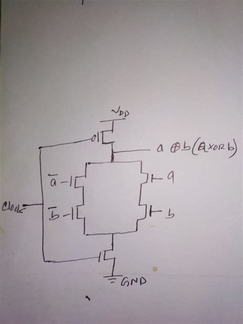 How To Design 2 Input Xor Gate Using Dynamic Cmos Logic In Vlsi Design
