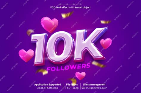 Premium Psd Celebration 10k Followers Thank You Social Media Banner