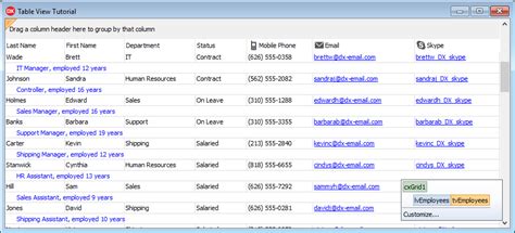 table view tutorial step 2 enable user friendly content and layout
