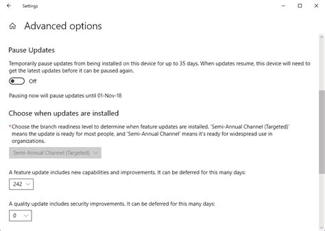 How To Delay Feature Updates In Windows 10 Ghacks Tech News