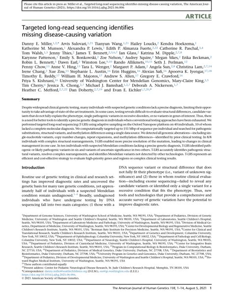 Pdf Targeted Long Read Sequencing Identifies Missing Disease Causing