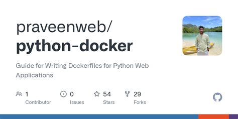github praveenweb python docker guide for writing dockerfiles for