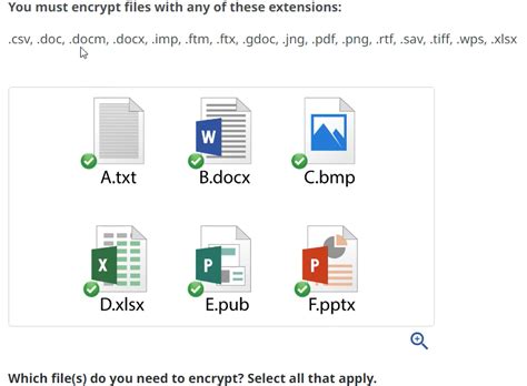 solved you must encrypt files with any of these extensions