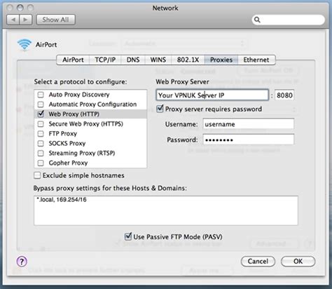 vpnuk proxy setup for macx osx part 3