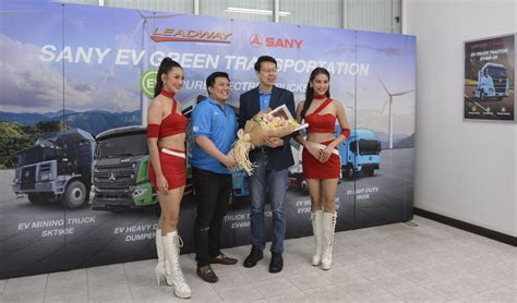 ลีดเวย์ฯ เปิดตัวรถหัวลากไฟฟ้า 100 Sany ขุมพลัง 490 แรงม้า วิ่งไกล 200