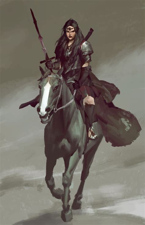 Artstation Cavalier Zhang Yifan Concept Art Characters Female