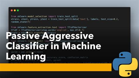 passive aggressive classifier in machine learning