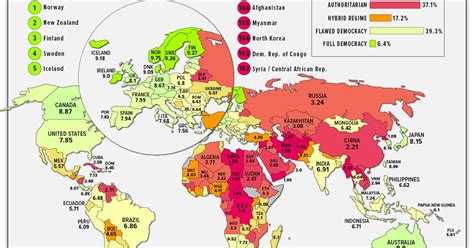 Diplomatizzando Mapped The State Of Democracy Around The World