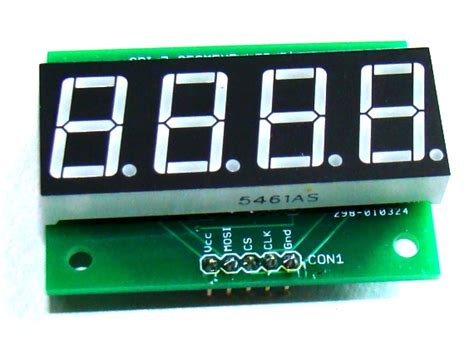 serial 7 segment led display module 4 digits embedded lab