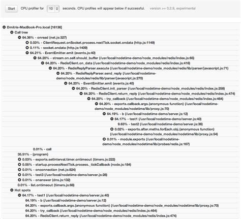 profiling node js code execution time in linux exceptionshub