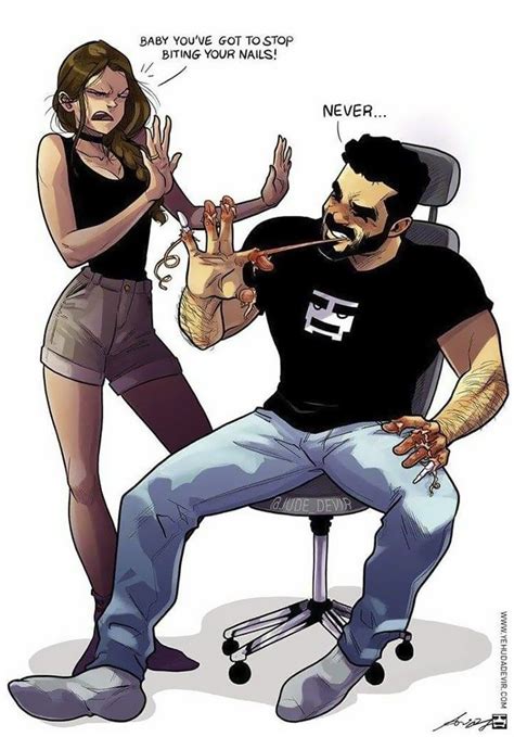 Artist Illustrates Everyday Life Next To His Wife And Its Too Relatable