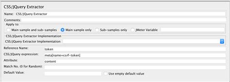 jmeter regex extractor not pulling token stack overflow