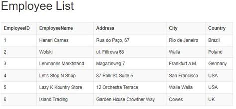 display json data in html table using javascript dynamically