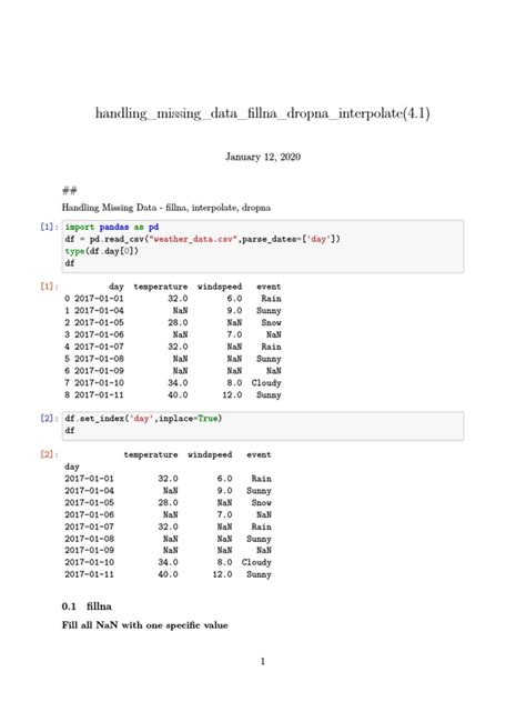 handling missing data fillna dropna interpolate 4 1 pdf pdf areas