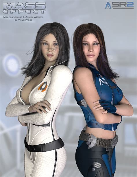 Miranda And Ashley By Visualphase Deviantart Mass Effect Art Mass