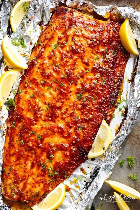 Garlic Butter Honey Mustard Salmon In Foil Cafe Delites Bloglovin