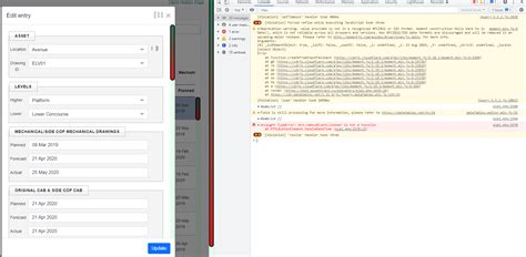 dropdown values in editor not updating showing some loading bars and