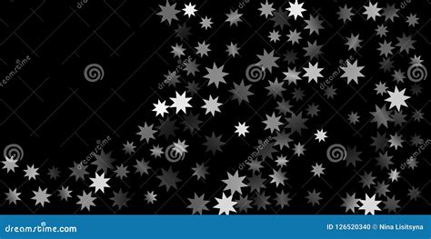 Abstract Silver Star Of Confetti Stock Vector Illustration Of