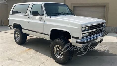 1989 Chevrolet K5 Blazer Custom Suv Vin 1gnev18k8kf100213 Classic Com