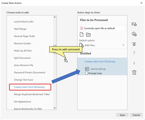 adding links to pdf documents with autobookmark