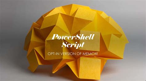 powershell script to enable opt in version of sccm 2006