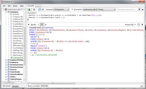how to write sql in ms access 2007
