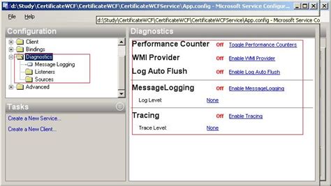 如何使用svconfigeditor exe编辑wcf service配置文件 配置diagnostics进行wcf service的log