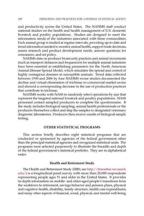 Appendix B Organization Of The Federal Statistical System Principles