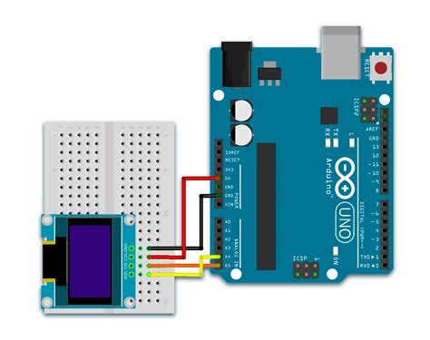 oled i2c дисплей 128 x 64 px схема подключения к arduino блог