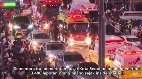 Korban Tewas Tragedi Halloween Itaewon Bertambah Menjadi 154 Orang