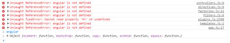 angularjs uncaught referenceerror angular is not