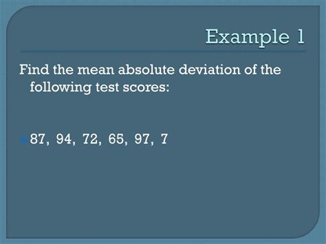 Mean Absolute Deviation Practice