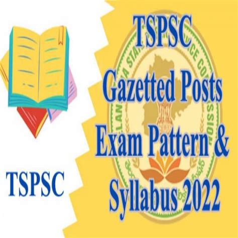 Tspsc Various Gazetted Officer Exam Pattern And Syllabus 2022 Sakshi