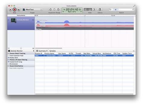 ios xcode iphone memory limitation stack overflow