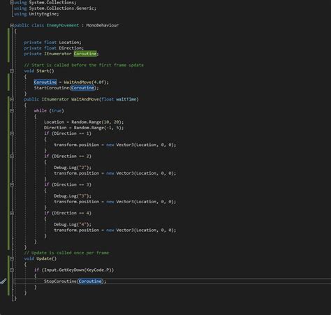 every time i run this code unity freezes i am trying to use coroutines