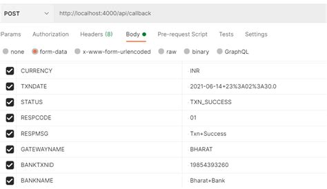 javascript node api request with multipart form data