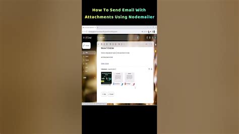 how to send email with attachments using nodemailer nodejs