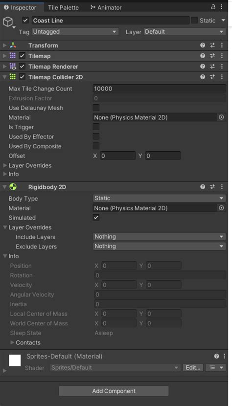 tilemap collider not working questions and answers unity discussions