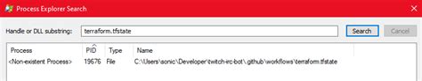 python tfstate file locked during file provisioner
